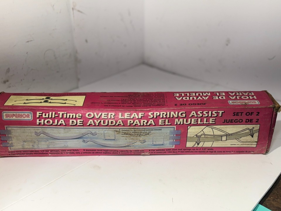 Leaf Helper Spring Kit Over Leaf Spring Assists 2.5 Inches Wide, 18 ...