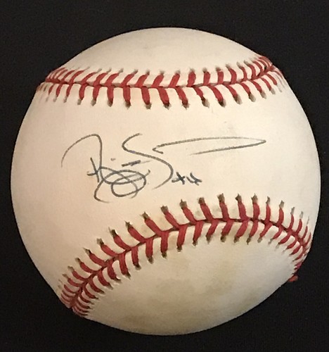 REGGIE SANDERS AUTHENTIC SIGNED AUTOGRAPHED OFFICIAL MLB BASEBALL REDS ...