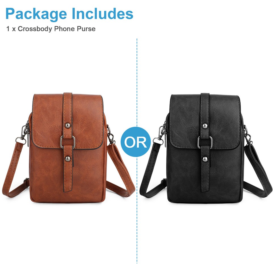 Small Cell Phone Purse Wallet Shoulder Bag Case Crossbody Pouch PU ...