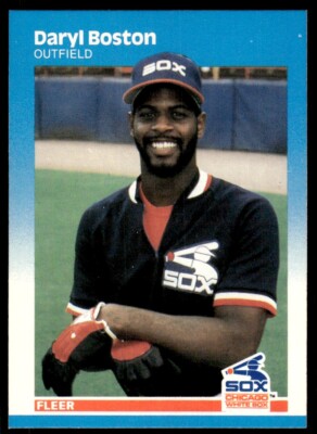 1987 Fleer Baseball Card Daryl Boston Chicago White Sox #487 | eBay