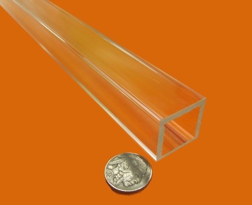 Acrylic Square Tube Clear Extruded 1.0" SQ x .125" Wall x 72" Length | eBay