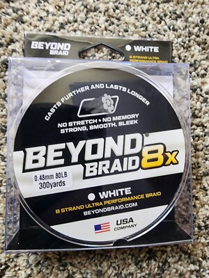 Beyond Braid 8x White 80lb 300yards | eBay