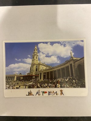 Postcard New Jamp Fátima Peregrinos no Santuário da Virgem de Fátima ...