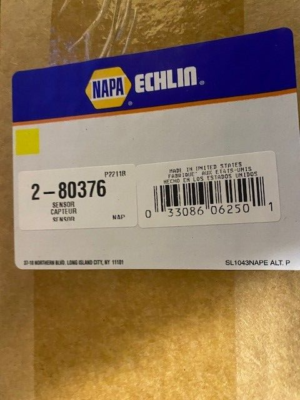 NAPA ECHLIN 2-80376 Accelerator Pedal Position Sensor (NEW) | eBay