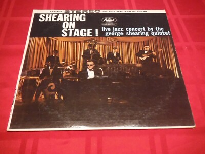 The George Shearing Quintet Shearing On Stage Capitol ST 1187 1959 LP ...