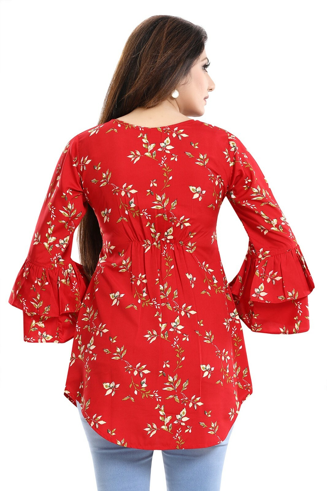 Women Ethnic Kurti Tunic Printed Designer Ethnic Kurta Shirt Dress ...
