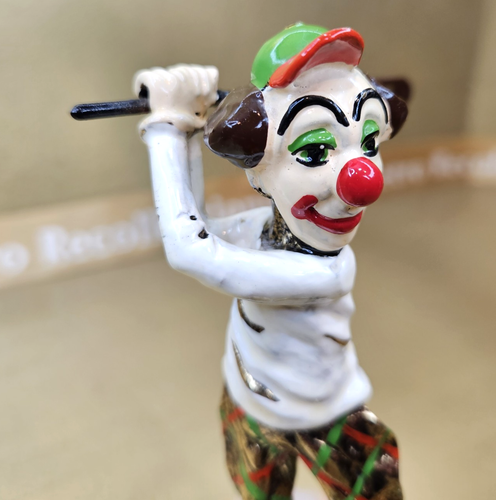 Vintage 1983 Ron Lee Clown Golfer Sculpture – Hand Painted, Onyx Marble ...