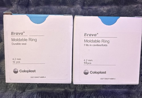 2 Box Coloplast 120427 Brava Protective Seals 4.2 mm (20 Pieces) New In ...