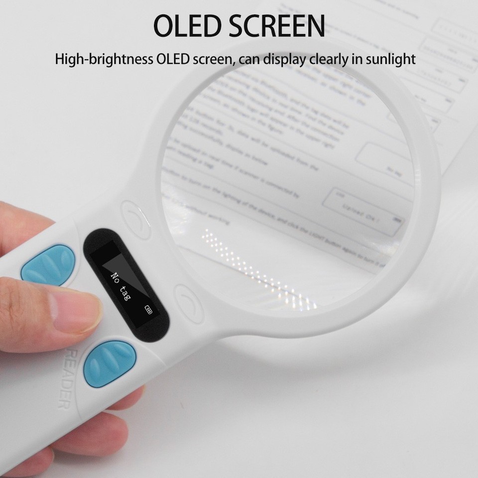 Animal Microchip Pet Tag Scanner ID Reader EMID Labels Handheld PQZL | eBay