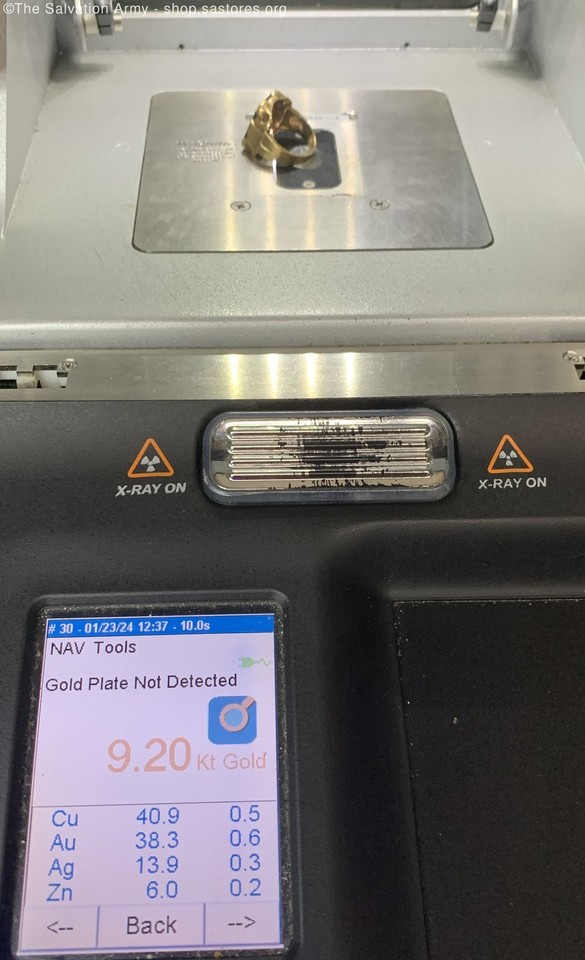 Vintage 10k Yellow Gold Black Onyx Initial Signet Ring Size 7.75 - 6.6g ...