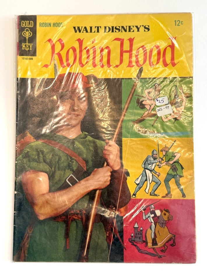 Vintage Walt Disney Productions Robin Hood Comic Book Copyright 1952 ...