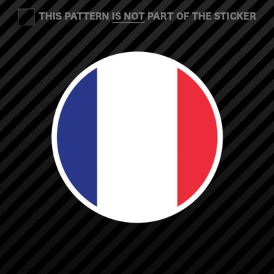 Round French Flag Sticker Self Adhesive Vinyl France circle | eBay