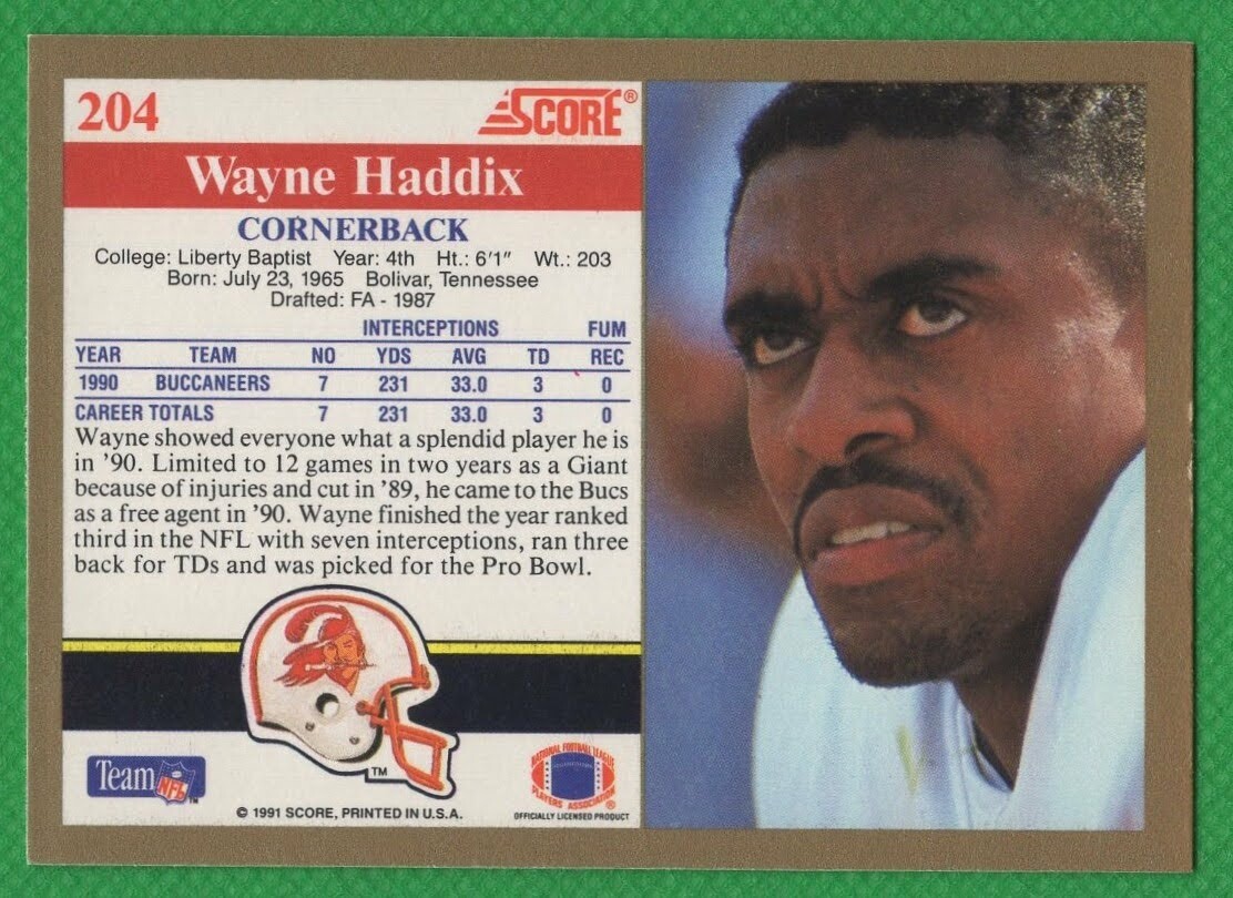 1991 Score - #204 Wayne Haddix for sale online | eBay