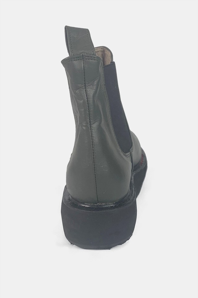 Bread and Butter Green Leather Chelsea Boots. Size EU39 / UK6 | eBay UK