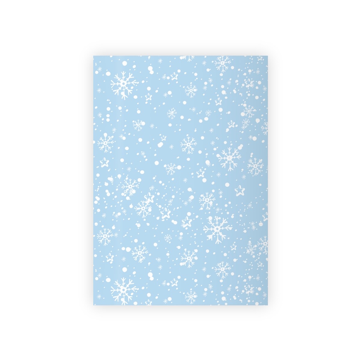 Blue Snowflake Wrapping Paper