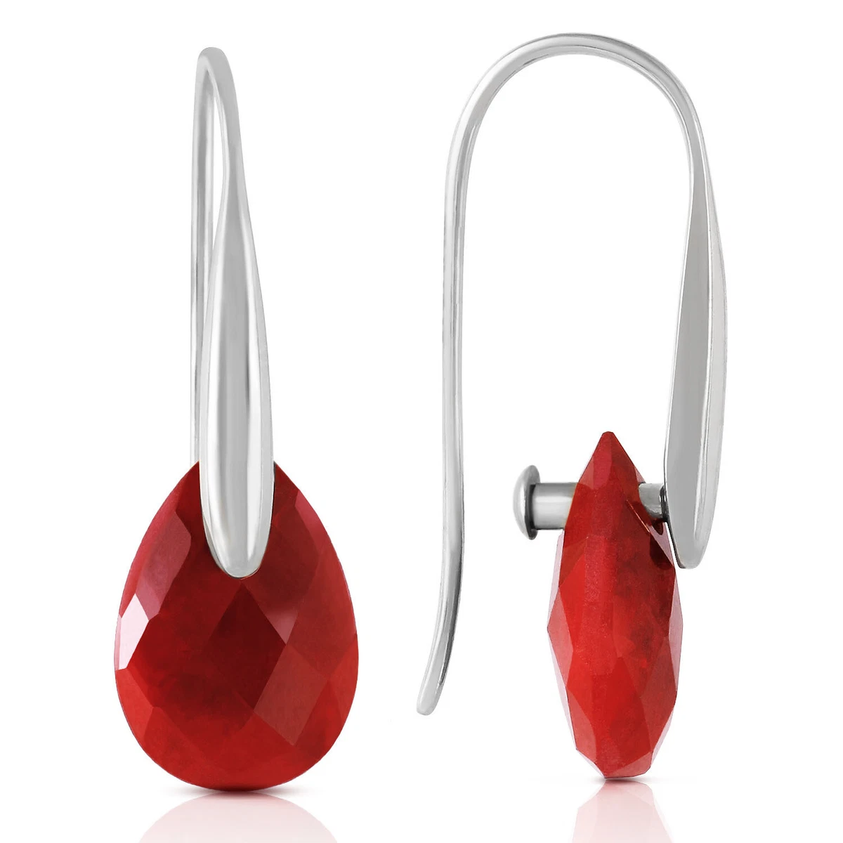cheap buy with free shipping 14K. SOLID GOLD RUBY EARRINGS WITH ...