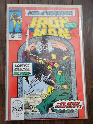Iron Man #250 (1989, Marvel) Dr. Doom App Acts of Vengeance | eBay