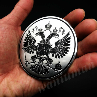 Metal Russia Russian Flag Eagle Car Trunk Rear Emblem Badge Decals ...