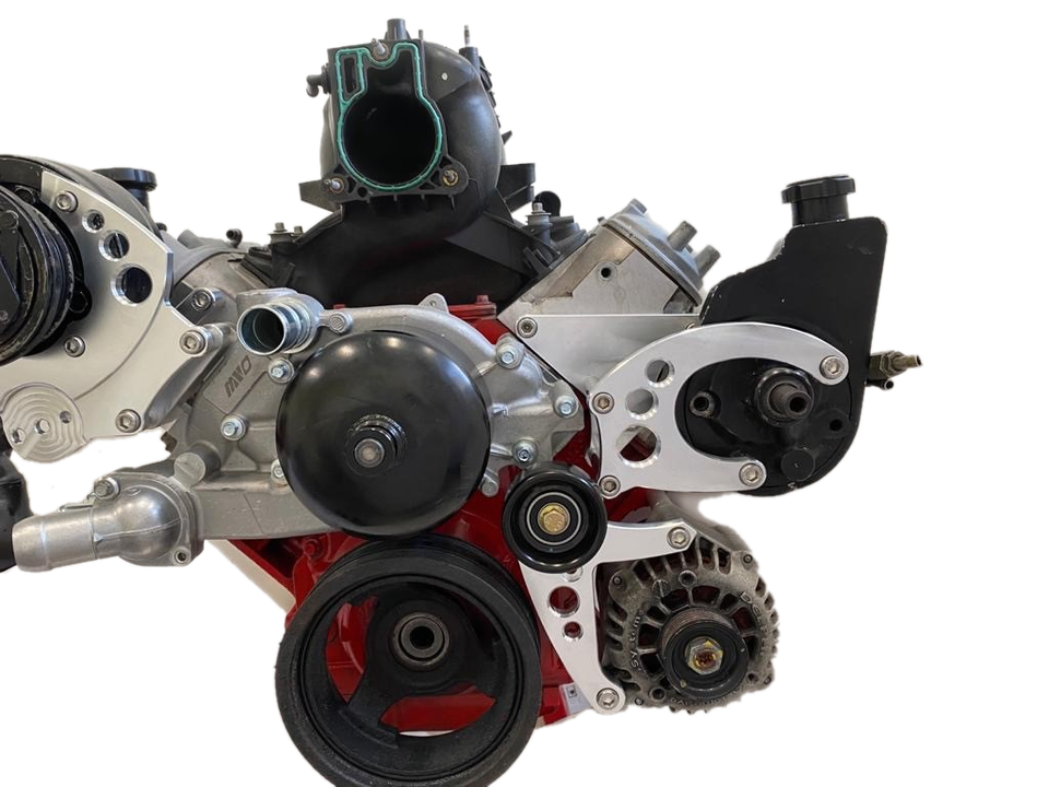 LS R4 AC Bracket Using LS1 Water Pump A/C Truck Spacing LQ LS2 LS3 LS6 ...