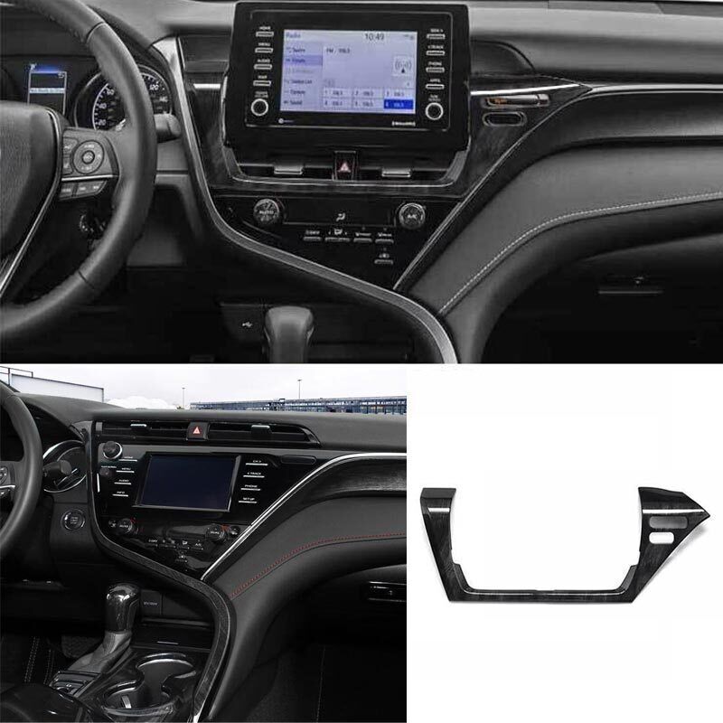 For Toyota Camry 2018-2023 Wood Grain Navigation Panel Frame Trim ...