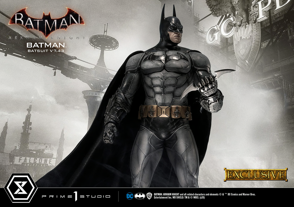 Sideshow Exclusive BATMAN ARKHAM KNIGHT BATSUIT V743 1:3 STATUE PRIME ...