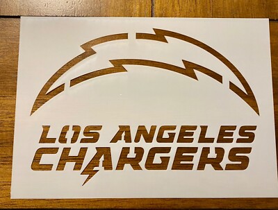 Los Angeles Chargers Reusable Laser Cut 10 Mil Mylar Stencil Painting ...