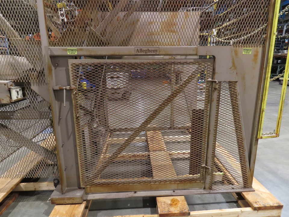 Allegheny Hydraulic Tote Tipper Paper Shredder Hopper Dump Feed ...