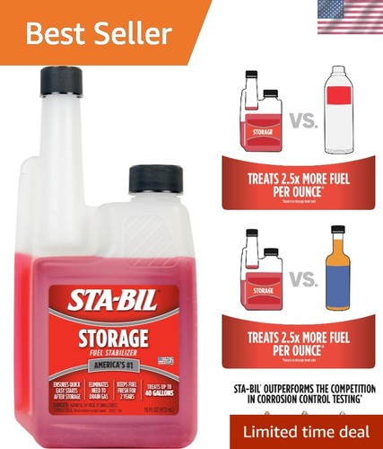 STA BIL Storage Fuel Stabilizer 16 Fl Oz Keeps Gas Fresh for 24 | eBay