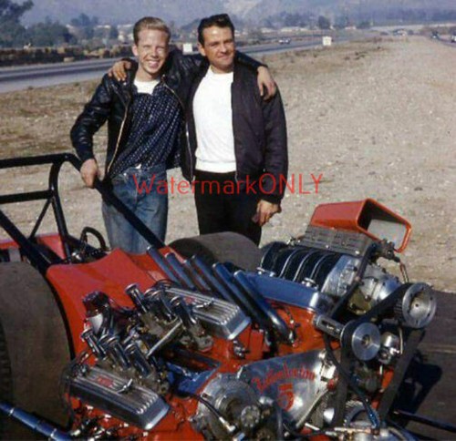 "TV" Tommy Ivo & His Twin Engine Dragster & Tony Nancy PHOTO! #(4b) | eBay