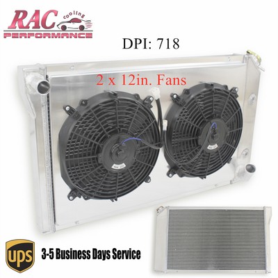 1977-1982 Chevy Corvette C3 5.0L 5.7L V8 3-Row Radiator + Fan + Shroud ...