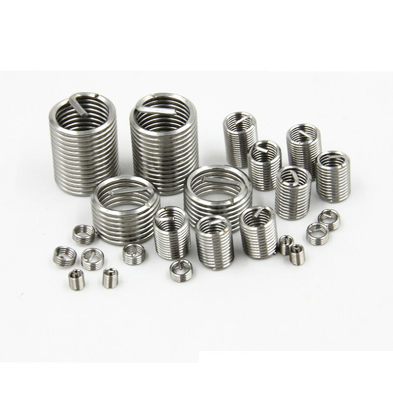 New 100pcs M10*1.5*1D 304 stainless steel wire screw sleeve Spring ...