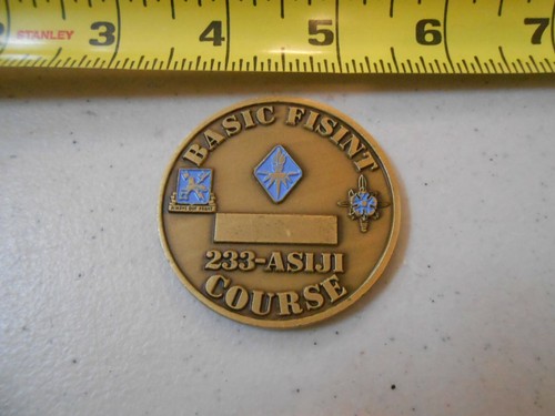 RARE BASIC FISINT COURSE 233-ASIJI FIS DEFENSE ARMY CHALLENGE COIN USAF ...