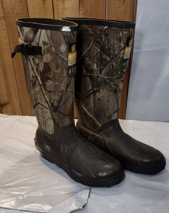 Game Winner Scent Free 400g Thinsulate Ultra Insulation Camo Boots Size ...