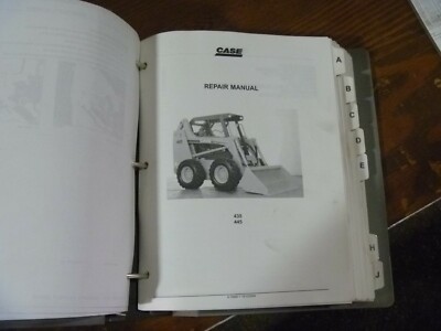 Case 435 445 Skid Steer Wheel Uni Loader Factory OEM Shop Service ...