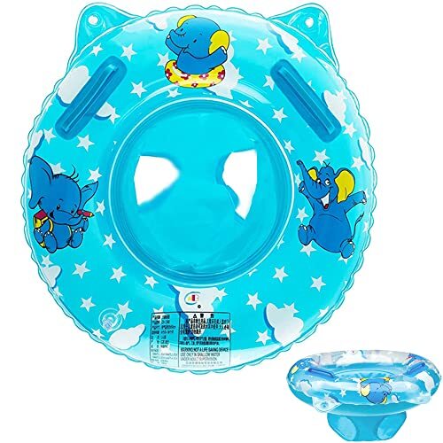 AIYUENCICI Baby Swimming Float, Inflatable Floatie Raft with Blue ...