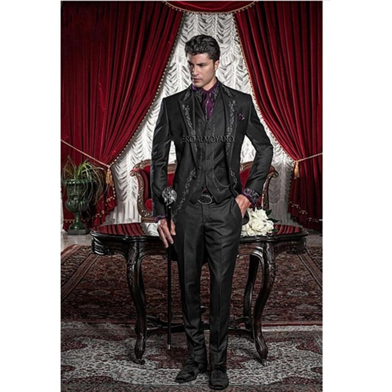 Gothic Wedding Suits For Men