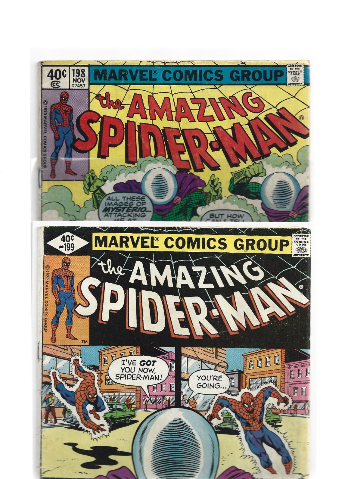 MARVEL AMAZING SPIDER-MAN COMICS LOT OF 2 BRONZE #'s 198/199 READERS OR ...