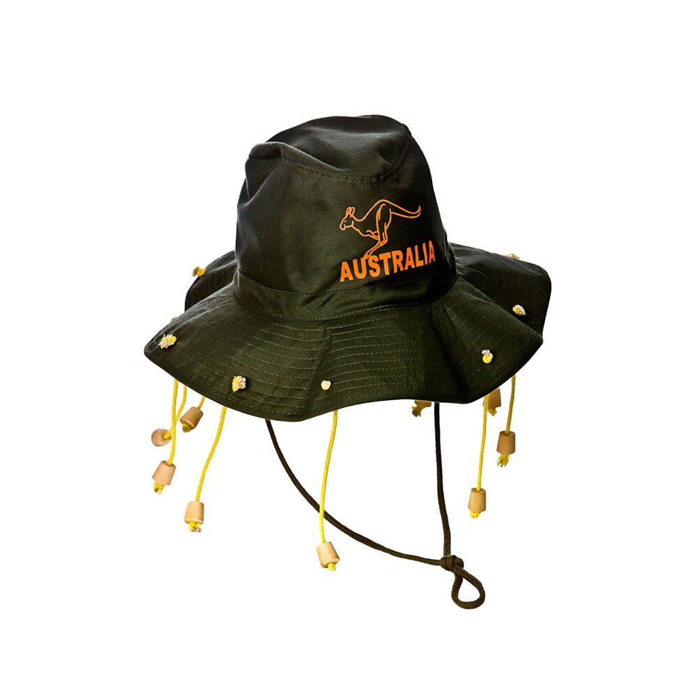 Adult Australian Hat With Corks Fancy Dress Mens Ladies Aussie Costume ...