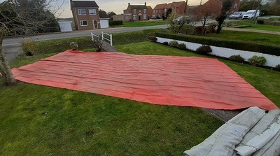Linea Tende 12mtr x 6mtr Awning Ground Sheet, Go kart,Motorsport,Bike ...
