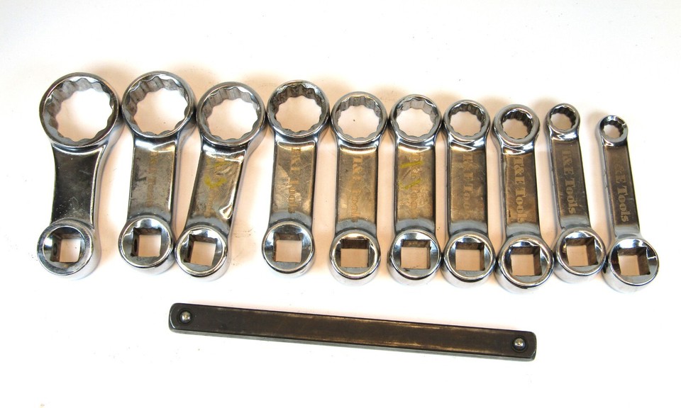 9pc SAE T+E Tools 3/8" drive Torque Adapter Set SAE 1/4 - 3/4, + 13/16 ...