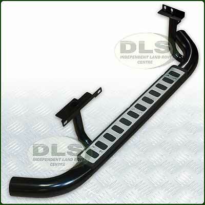 Side Step Set "Fire and Ice" Style Silver Land Rover Defender 90`03 on ...
