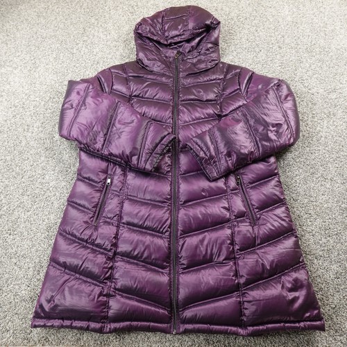 Calvin Klein Jacket Womens 2X Purple Duck Down Quilted Puffer Coat ...