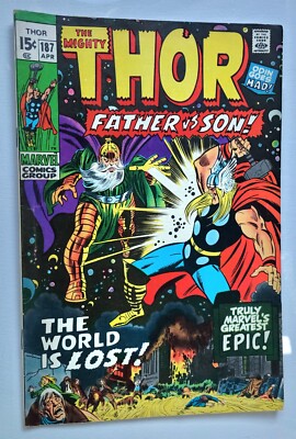 Thor #187 - The Mighty Odin Father vs Son Marvel 1971 Comics | eBay