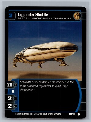 Star Wars TCG Taylander Shuttle #176/180 CCG Attack Of The Clones | eBay