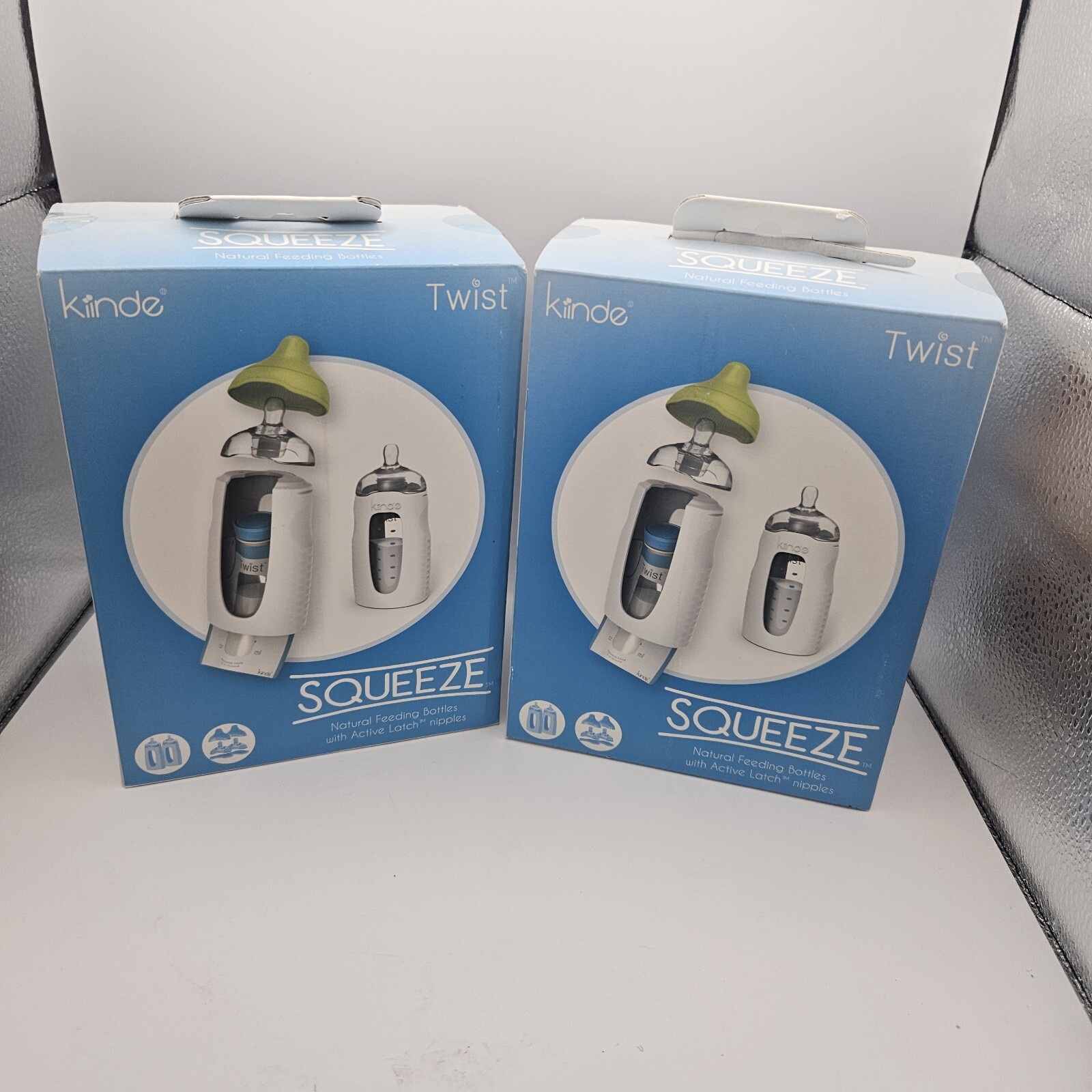 Kiinde Bottle Natural Twist Squeeze Feeding Active Latch Nipple LOT OF ...