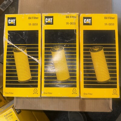 (3) New Genuine OEM Cat Caterpillar Engine Oil Filter 1R-0659 | eBay