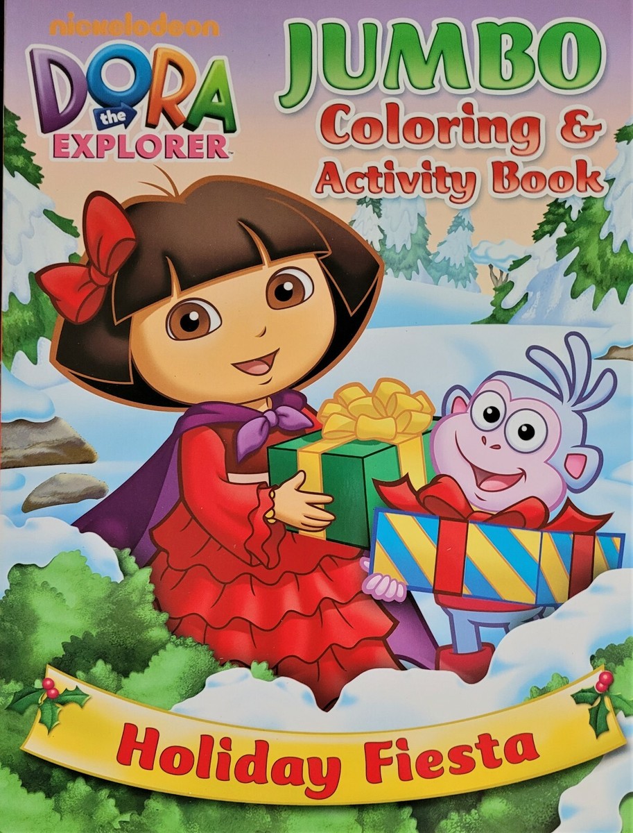 Dora Coloring Pages Christmas