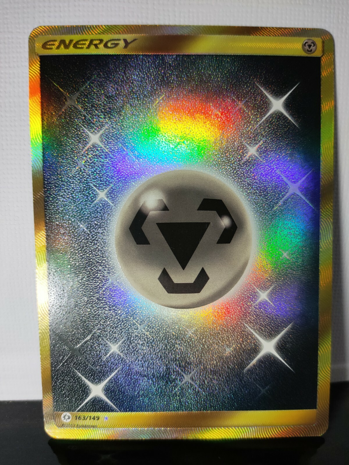 METAL ENERGY - 163/149 SECRET Rare Pokemon Energy Card SUN & MOON BASE ...