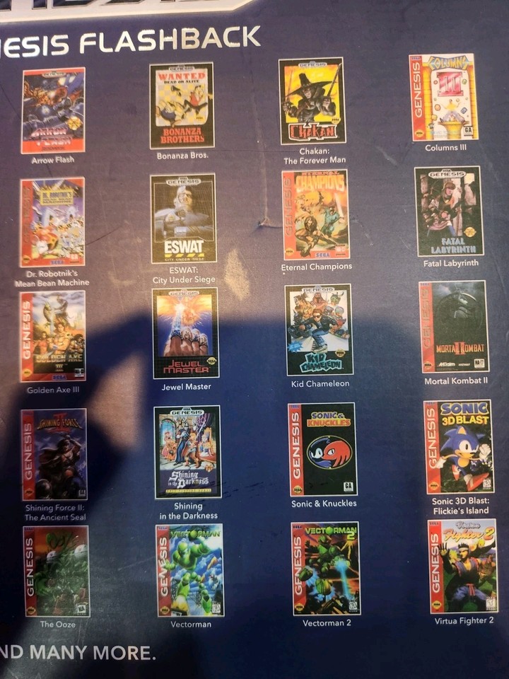 Atgame Sega Genesis Flashback HD Console CIB 85 Built-In Games - Complete in Box | eBay