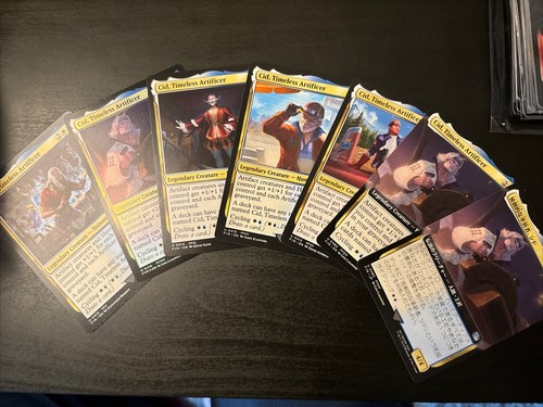 Mtg Final Fantasy Cid, Timeless Artificer Lot Of 7. 216(foil), 410, 412 ...
